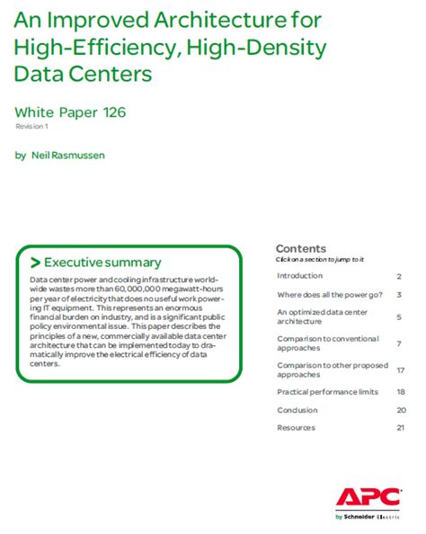 Apc White Paper An Improved Architecture For High Efficiency High