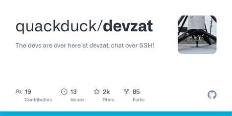 github quackduck devzat the devs are over here at devzat chat over ssh