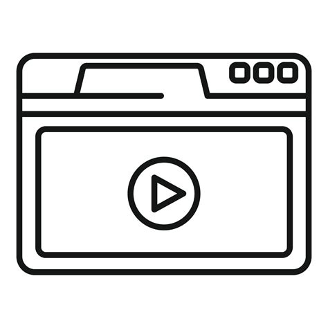 Browser Tab Icon Outline Vector Window Computer 14915368 Vector Art At