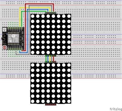 led matrix scrolling marque badge