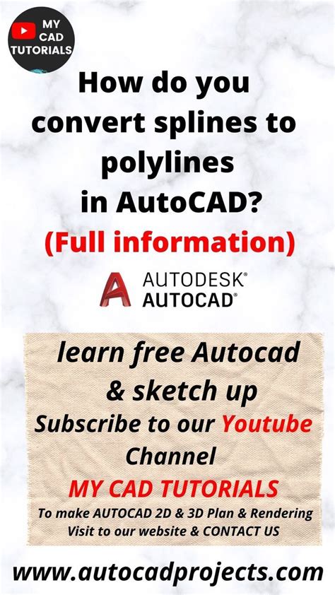 how do you convert splines to polylines in autocad autocad online
