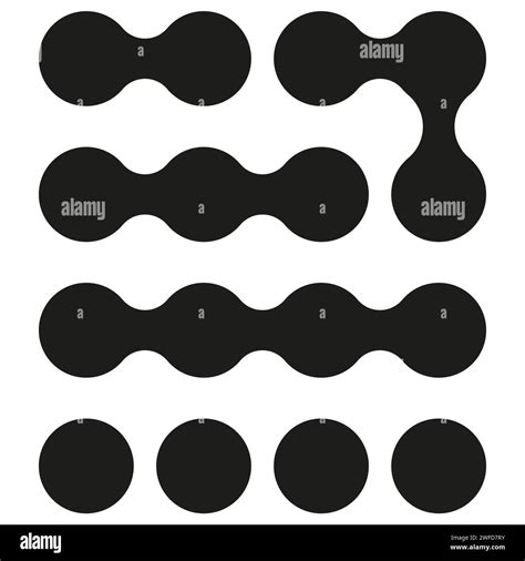 Metaball Connected Dots Circles Pattern Texture Element Vector