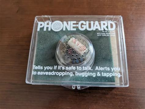Vintage Bugging And Tapping Landline Phone Guard Alert System Unique Spy