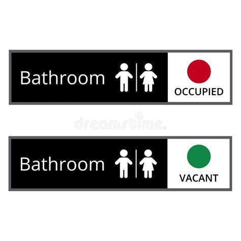 Bathroom Occupied Sign
