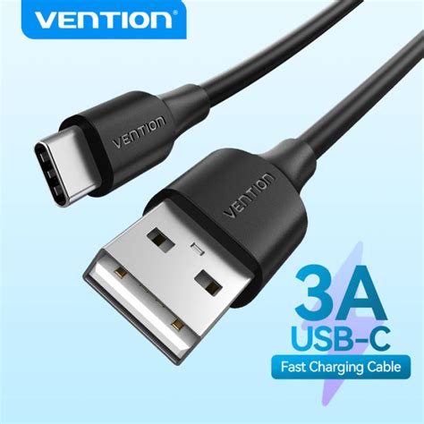 Vention USB Type C Cable 3A Fast Charging USB C Charger Date Cord For Samsung Huawei P40 Xiaomi