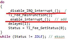 TMS570LS1224 Questions About The FEE Concept Arm Based Microcontrollers Forum Arm Based