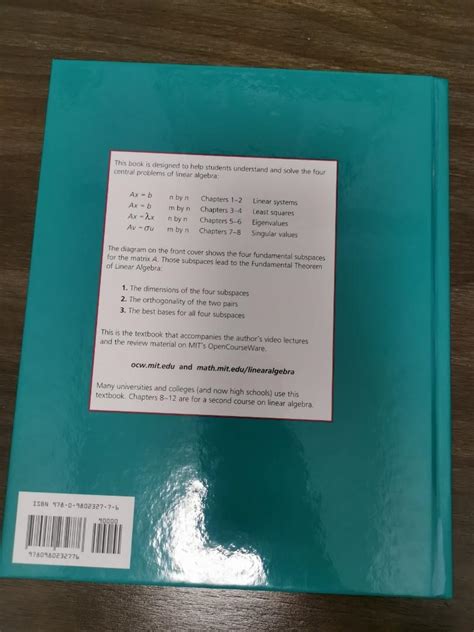 Gilbert Strang Introduction to Linear Algebra th edition 興趣及遊戲 書本