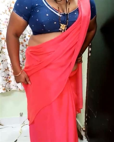 Indian Aunty Navel Show Telugu Nayana