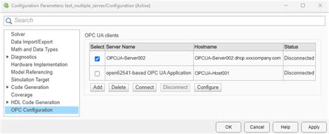 Configure OPC UA Client In Simulink MATLAB Simulink