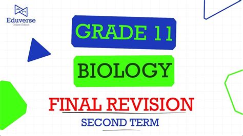 Grade 11 Biology Exam Revision Second Term Youtube