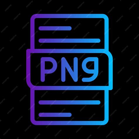 Premium Vector Png File Document Gradient Icon Format Extension Files Type Symbol Icons Vector