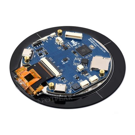 树莓派pico 2 Rp2350b 2 8寸lcd开发板rgb显示触摸圆形屏 Qmi8658 6轴 蜂鸣器 Sd Rtc