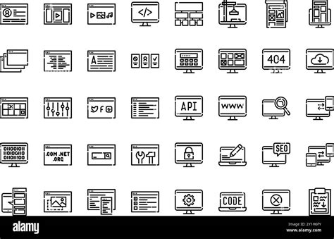 Programming Icons High Quality Vector Icons Collection With Editable Stroke Ideal For