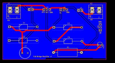 Full Bridge Rectifier V1 OSHWLab