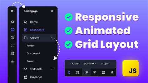 Build A Responsive Sidebar Menu With Animated Dropdowns Html Css Javas Html Css Css