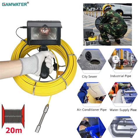 GAMWATER 4,3 "22 мм ручная промышленная система осмотра канализационных ...