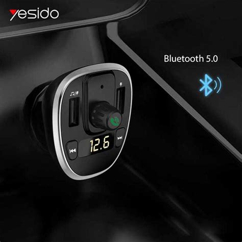 Incarcator Auto Cu Modulator Fm Display Led 2xusb 3a Microsd Yesido