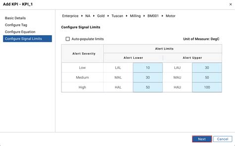 Configure Kpi