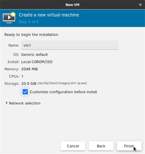 clear linux os using virt manager — documentation for clear linux project