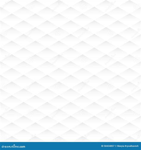 Vector Abstract Rhombus Seamless White Texture Stock Vector