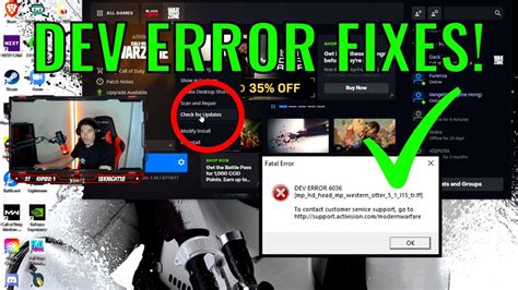 How To Fix Call Of Duty Warzone Fatal And Dev Errors Season 2 Update Youtube