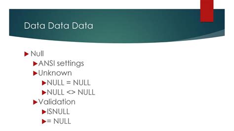 nulls and other sql gotchas ppt download