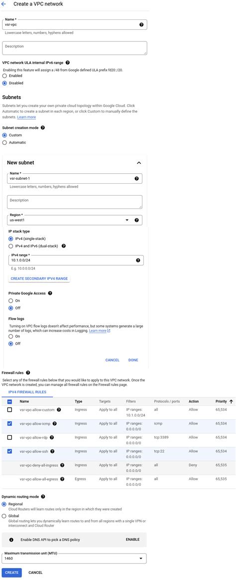 virtual service router deployment on gcp