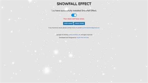 Snowfall Effect Plus Making Snowfall Effect For Your Store Shopify