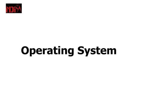 Types Of Operating System Pptx