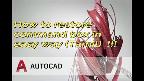 How To Restore Command Box In Autocad