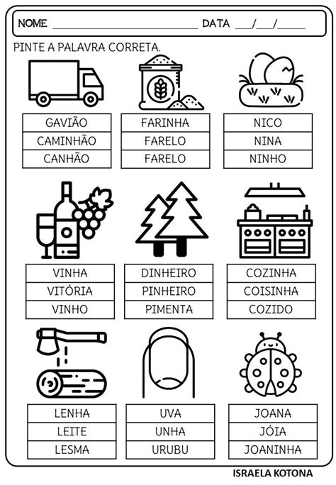 Atividades Com Nh Atividades Com Nh Atividades Atividades Com Silabas Complexas