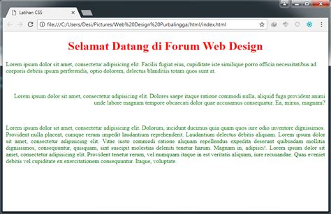 materi 7 mengatur text dengan css web design purbalingga