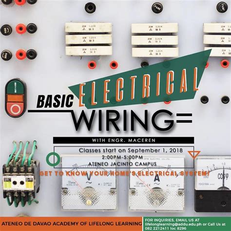 Ateneo De Davao Academy Of Lifelong Learning Building Electrical Wiring 💡🔌 Learn The Basics Of