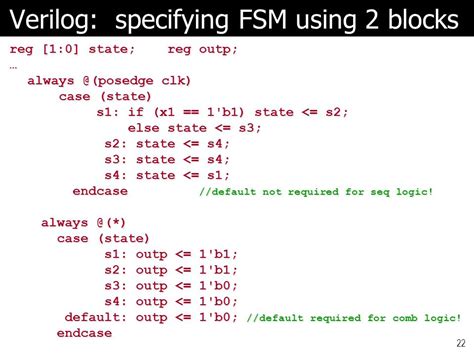 comp541 state machines ii verilog descriptions ppt video online