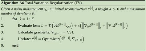 Please Provide The Code For Total Variation Regularization Tv · Issue