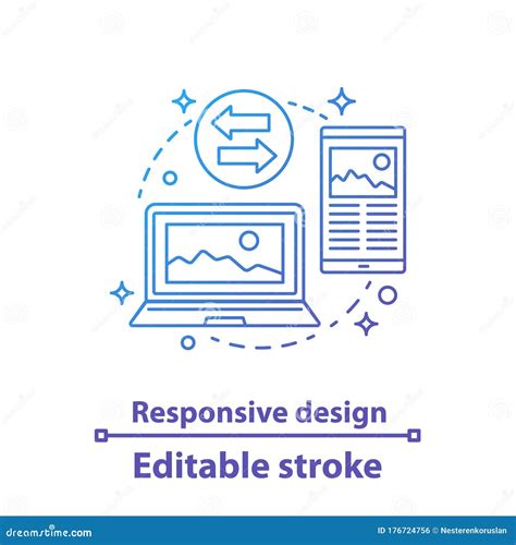 Responsive Web Design Concept Icon Stock Vector Illustration Of Concept Purpose 176724756