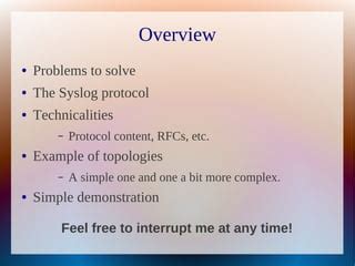 Configuring Syslog By Octavio Ppt