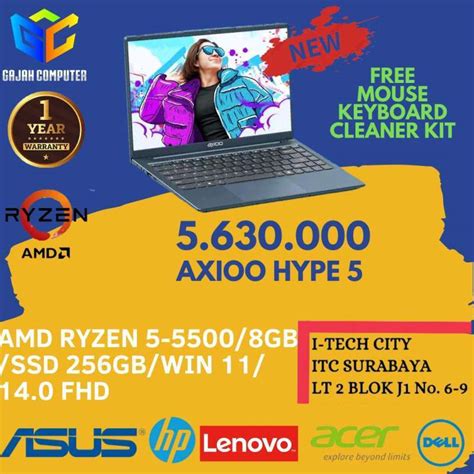 Jual Axioo Hype 5 Di Seller Gajah Computer Kapasan Kota Surabaya Blibli
