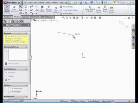 First Sketch SolidWorks Video Tutorial Basic Training YouTube