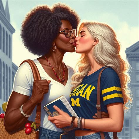 Black Woman College Professor Kissing Her Student By Steelpanther77 On
