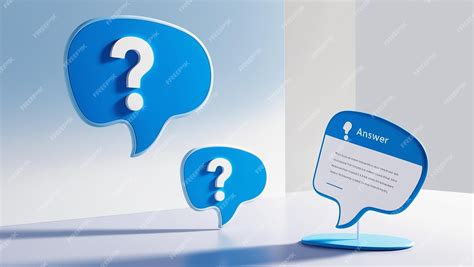 3d Speech Bubbles Question Mark Icon Premium Ai Generated Image