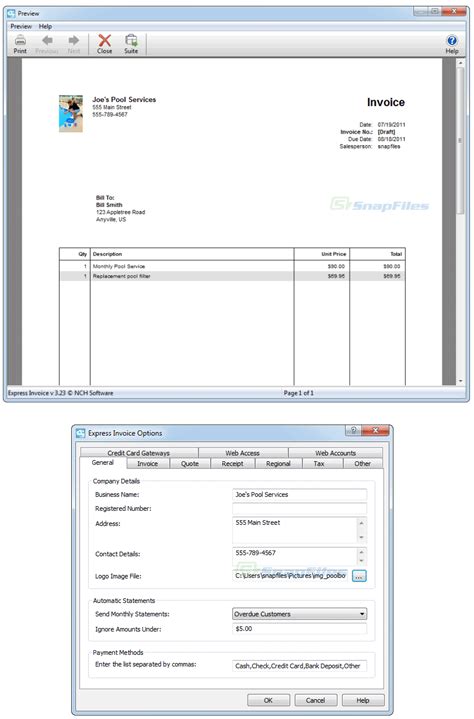 Nch Express Invoice Invoicing Software Laderfuse