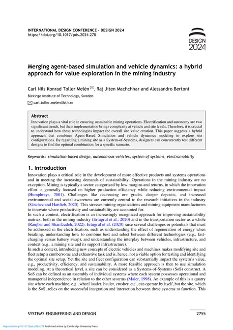 Pdf Merging Agent Based Simulation And Vehicle Dynamics A Hybrid Approach For Value