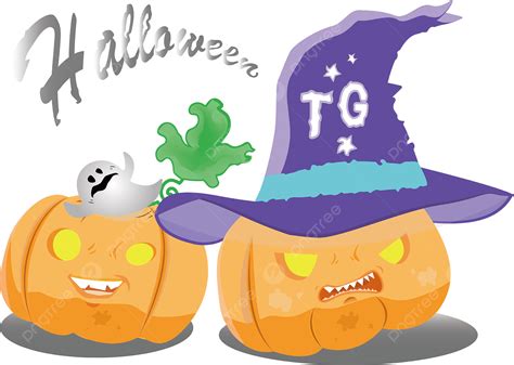 할 로 윈 호박 벡터 만화 핸드 드로잉 Ai 할로윈 서쪽 공포 Png 일러스트 및 벡터 에 대한 무료 다운로드 Pngtree