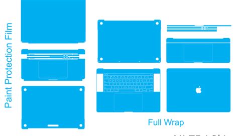 Macbook Skin Template Vector Cut Files Ultraskinsnet