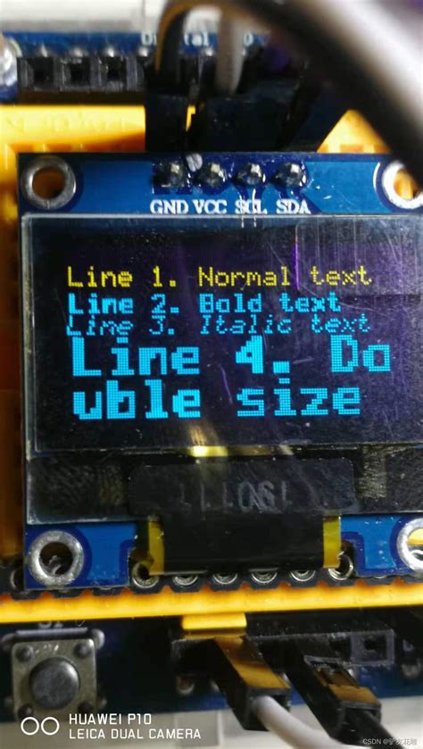 【雕爷学编程】arduino动手做（93） 096寸oled液晶屏模块5096寸oled屏与arduino连接 Csdn博客
