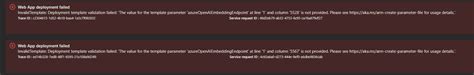 Azure Openai Webapp Deploy Failed Microsoft Qanda
