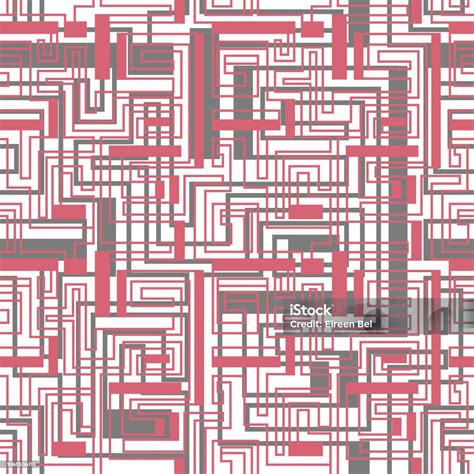 역동적이고 기하학적인 다층 빨간색과 은색 매끄러운 패턴 그래픽 불규칙한 파란색과 회색 선 그림 인쇄 섬유 포장지 0명에 대한 스톡 벡터 아트 및 기타 이미지 Istock