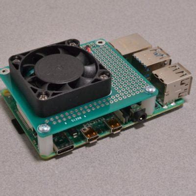 Raspberry Pi Fan HAT Active Cooling For The Pi 4 BC Robotics