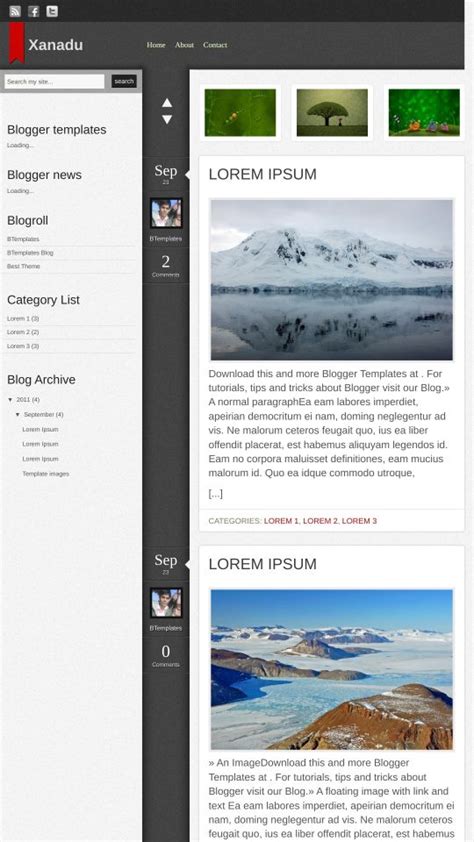Xanadu Blogger Template BTemplates